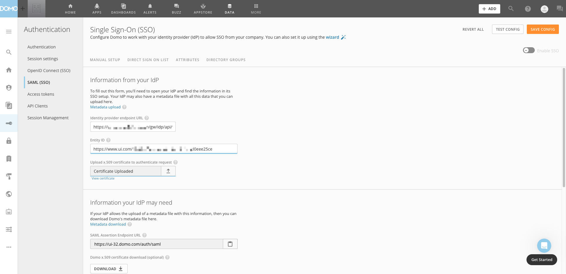 UniFi Identity Enterprise - Add Domo as an SSO App – Ubiquiti Help Center