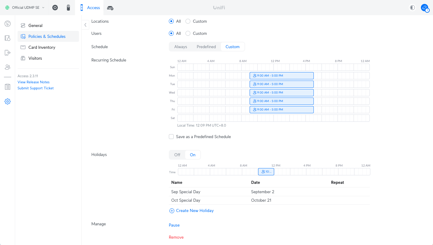 UniFi Access - Manage Access Policies and Assign to Users for Access ... UniFi Access - Manage Access Policies and Assign to Users for Access ...